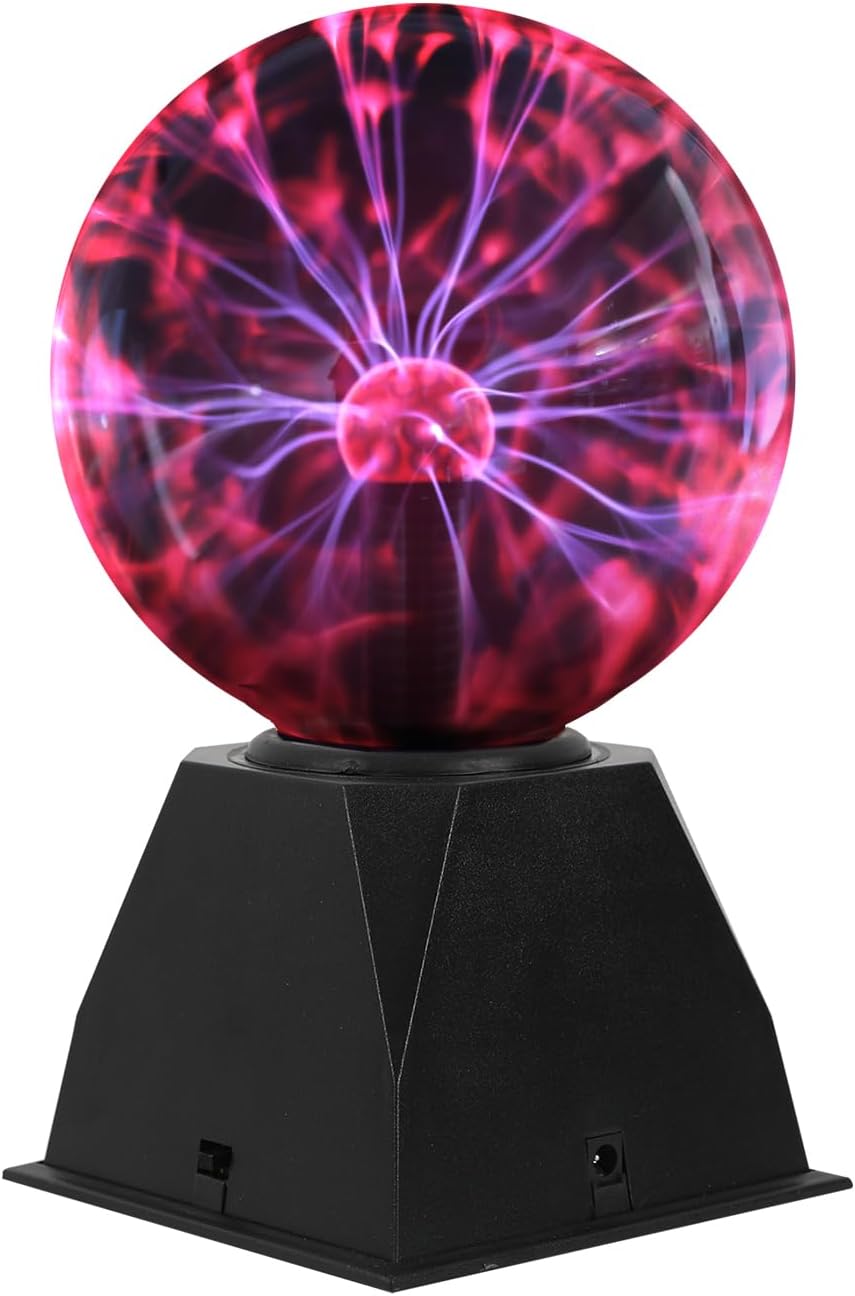 AUA 6" Plasma Ball, Electric Ball with Touch and Sound Sensitive, Plug ...