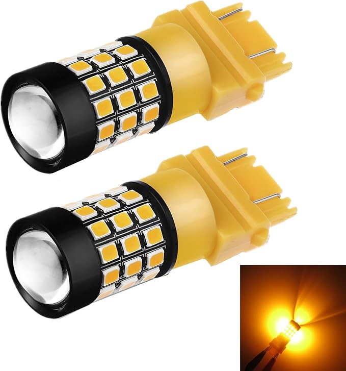 Alla Lighting 2pcs Front Turn Signal Blinker Light Amber Yellow LED ...