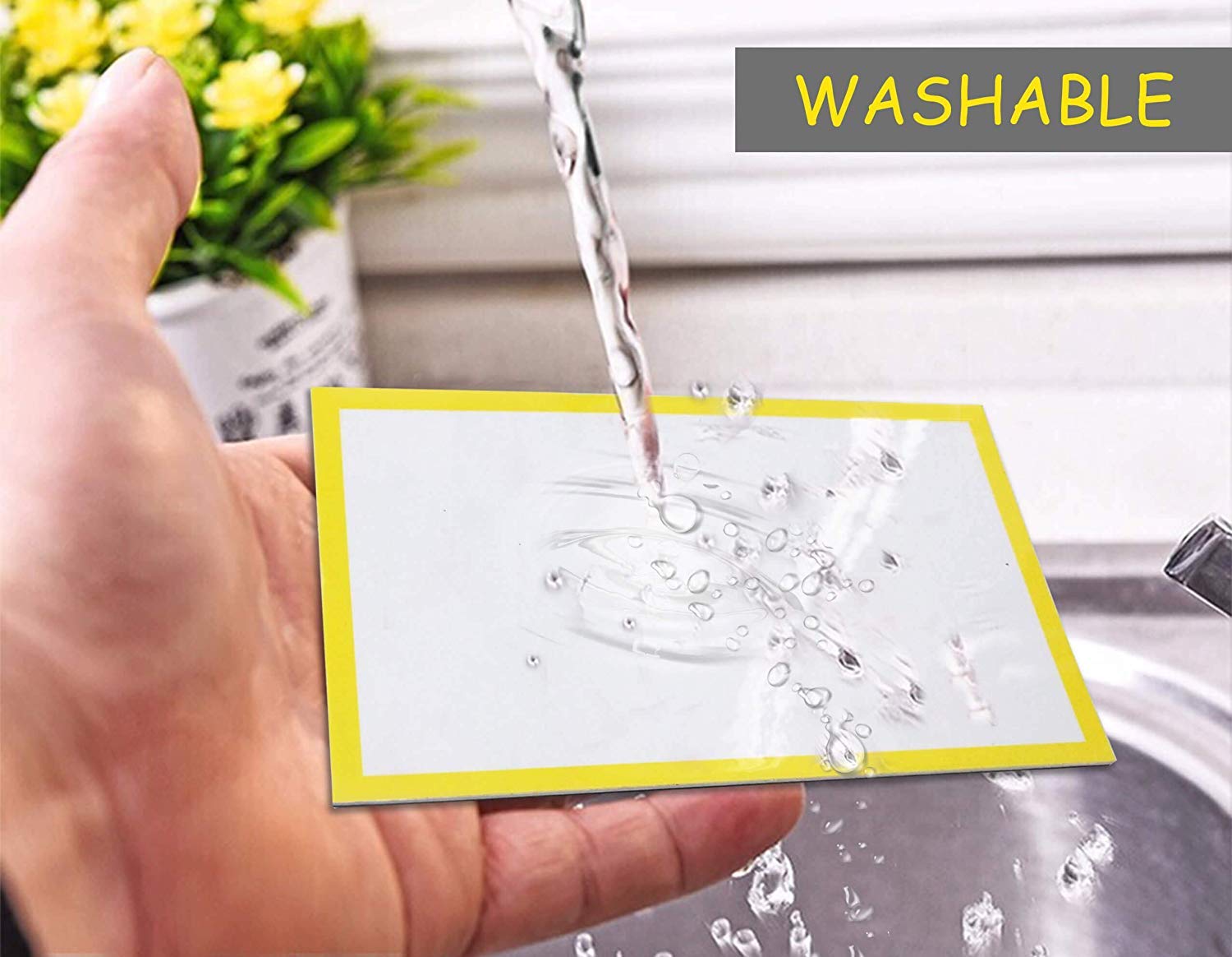 Snapklik.com : 5 Pcs Magnetic Dry Erase Labels Rectangle, 6 X 3.5 Inch ...