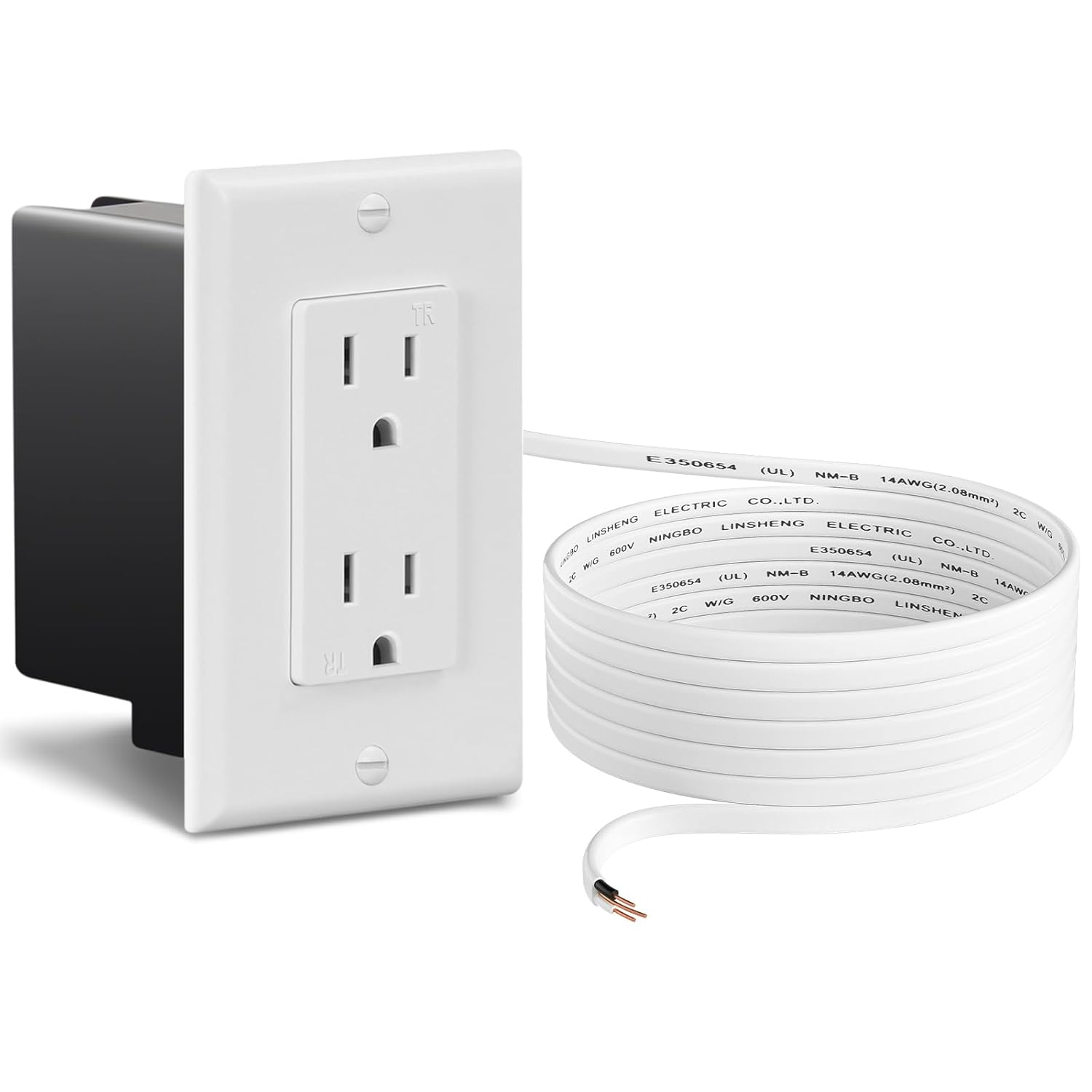 Celendor Celendor in Wall Outlet Extender Kit,Outlet Relocation Kit for ...