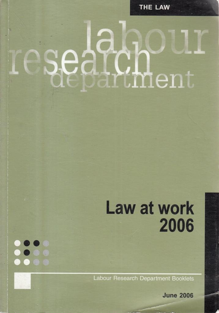 Law at Work 2006 (LRD booklet): 9781905322121: Amazon.com: Books