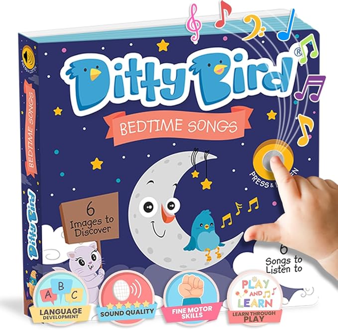 Amazon.com: Ditty Bird Musical Books for Toddlers | Interactive Nursery ...