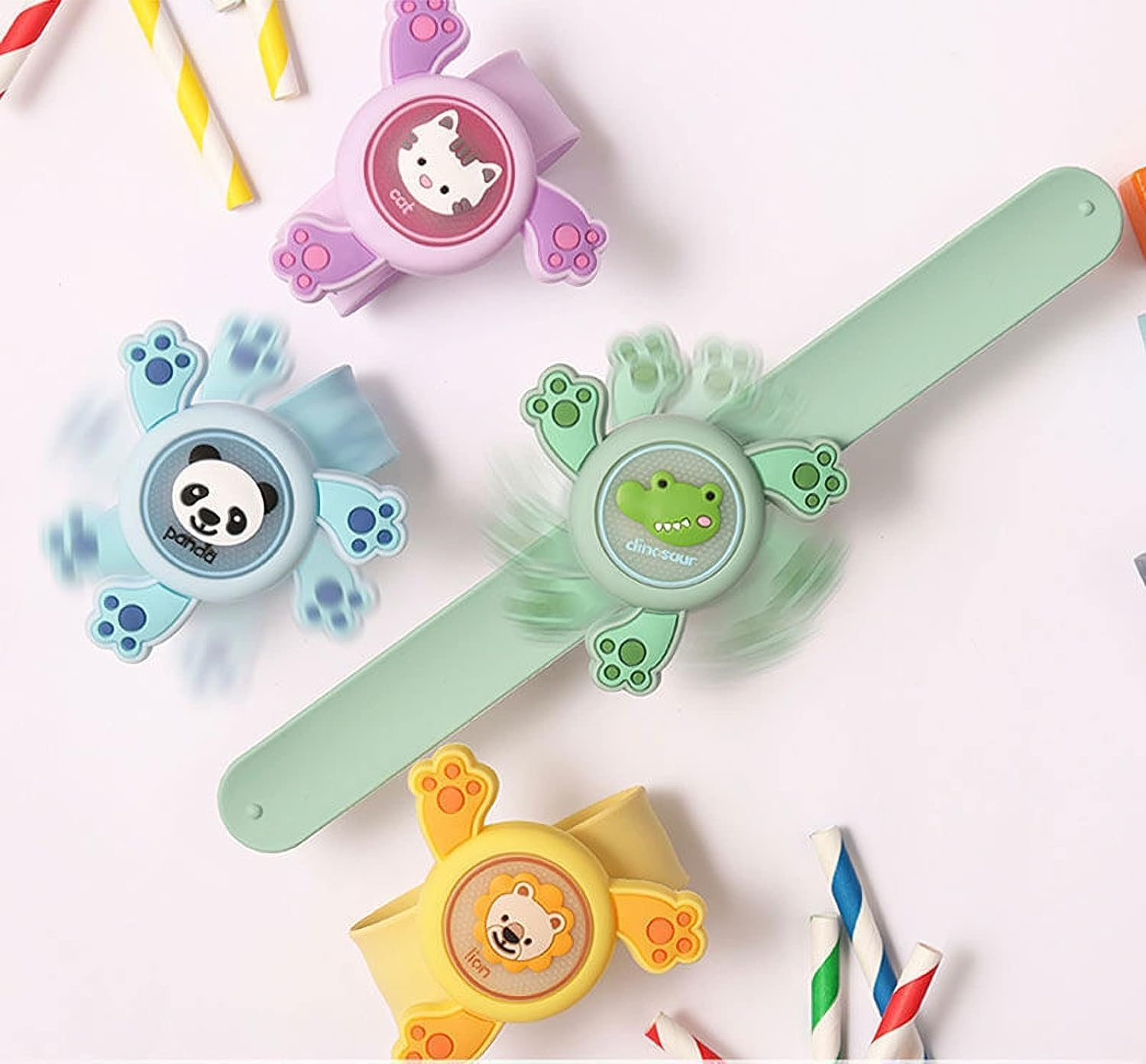 Buy eErlik 1Pc Fidget Wrist Band for Kids with LED Light Up Silicone ...
