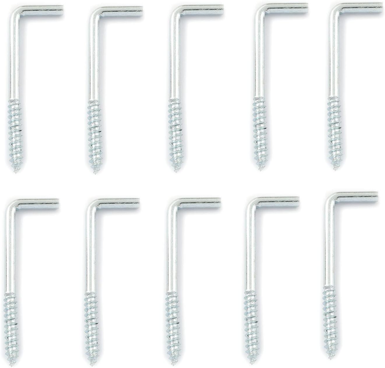 Amazon.com: WELWIK 10PCS L Shape Right Angle Hooks Carbon Steel Metal ...