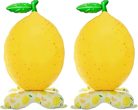Amazon.com: Lemon Standing Balloons Set - 2Pcs Foil Balloons, Lemon ...