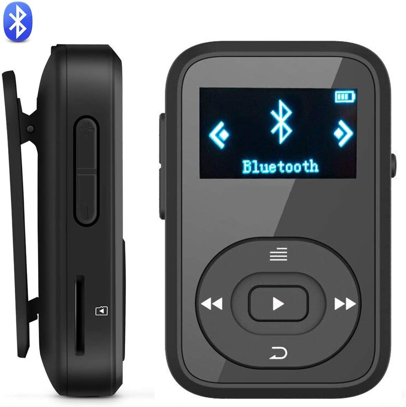 Ruizu X26 Bluetooth MP3 Çalar 8 GB FM Radyo, Siyah : Amazon.com.tr ...