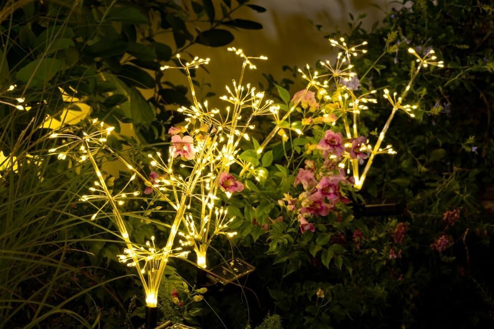 Amazon.com : Warm Garden Firefly Lights Solar Outdoor：Firefly-Like ...