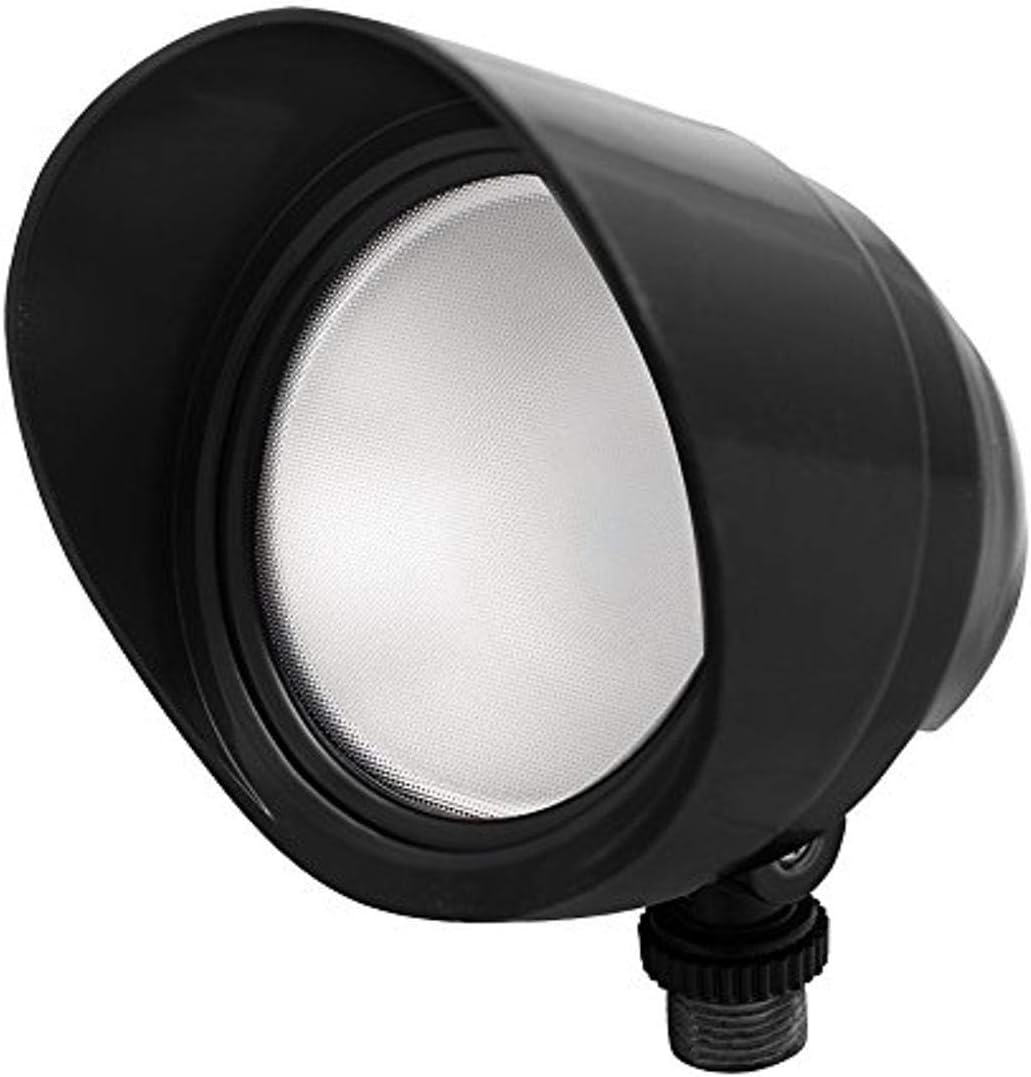 RAB Lighting BULLET12B LED Floodlight, 12W, 120V, 5000K, Black, Multi ...