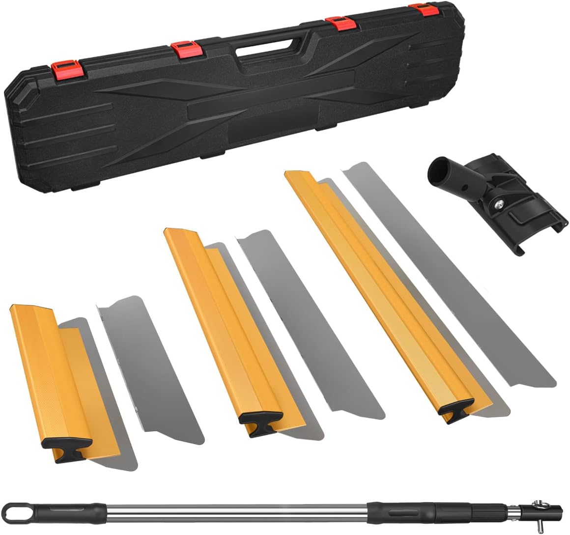 FUNTECK Skimming Blade Set with Replacement Blade Inserts | 12”, 20 ...