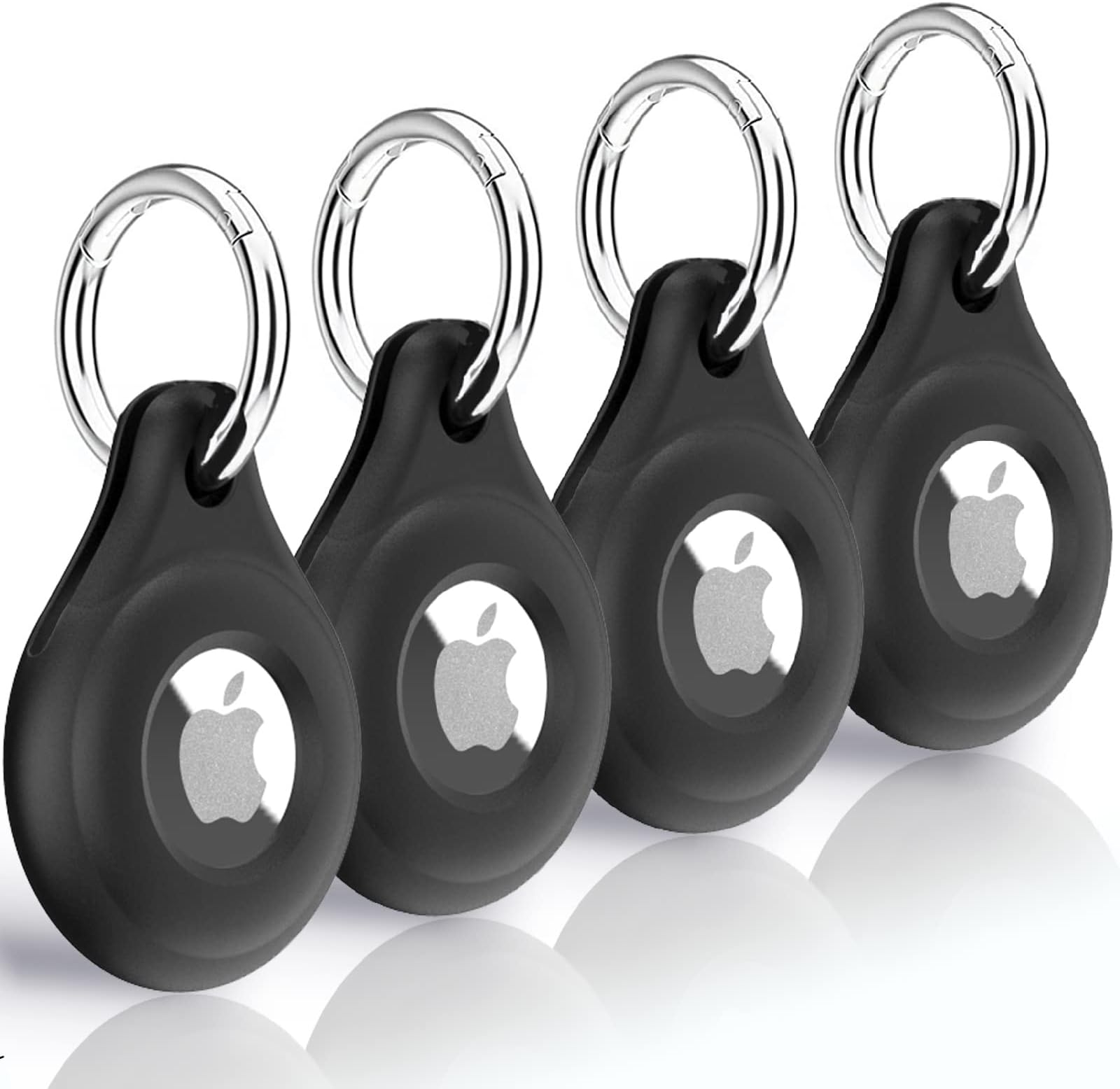 Amazon.com: 4-Pack Airtag Holder for Apple Airtag,Premium Black ...