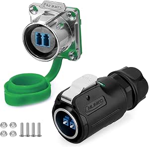 CNLINKO LP-24 Fiber Optic Connectors, LC Single Mode Dual Core Outdoor ...
