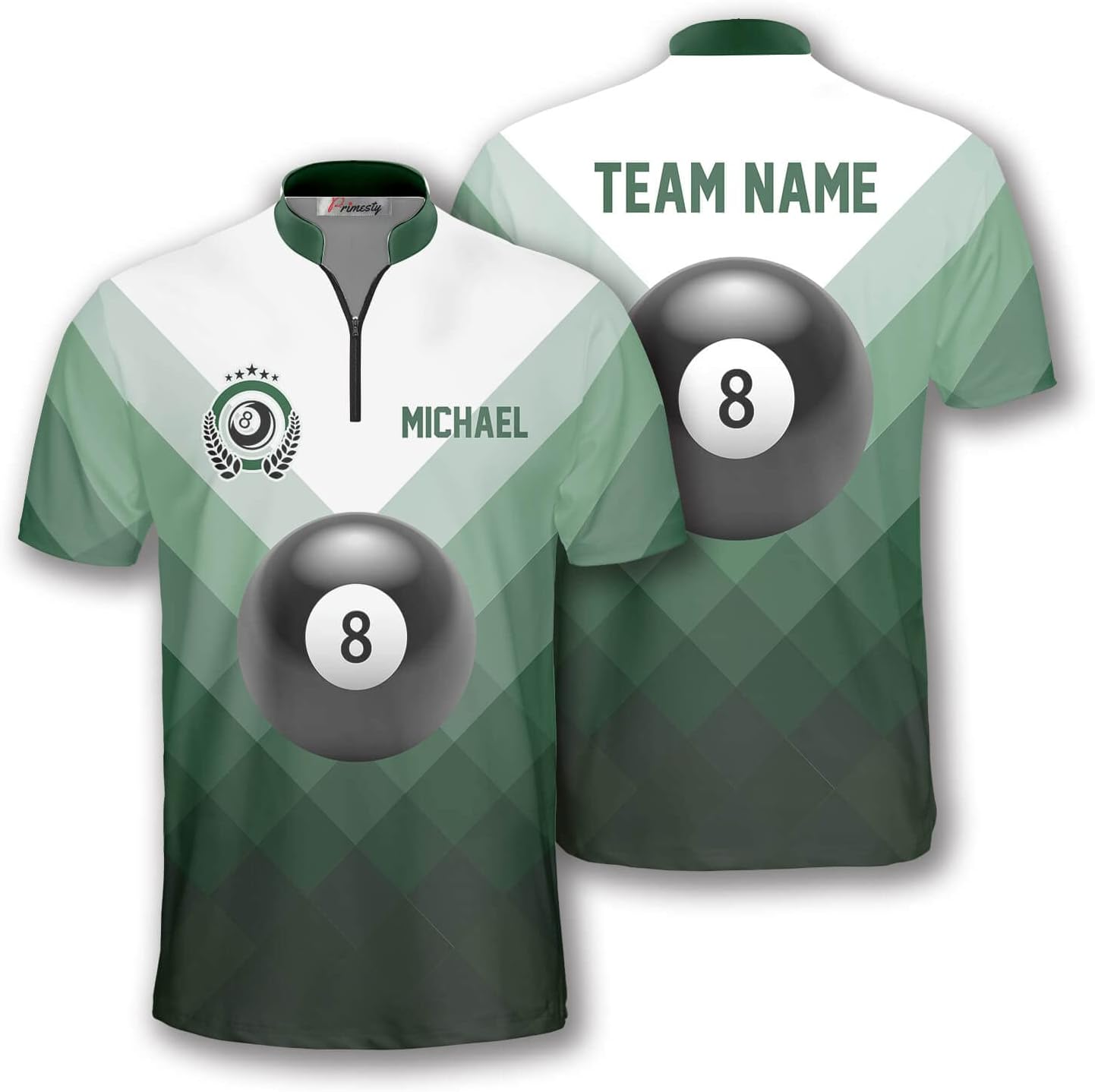 Amazon.com: PRIMESTY Personalized Billiard Jerseys for Men- Dye ...