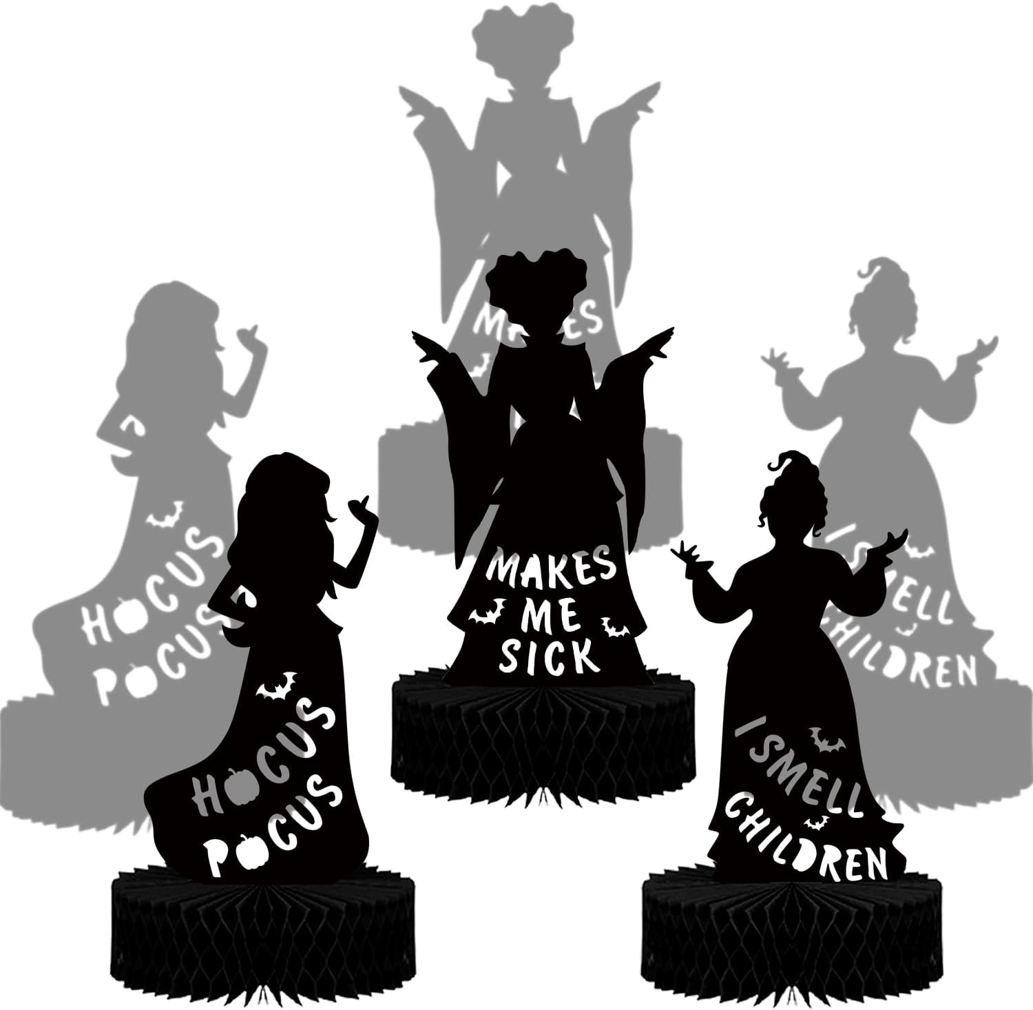 Amazon.com: Hocus Pocus Halloween Decorations Indoor, 3PCS Large Hocus ...