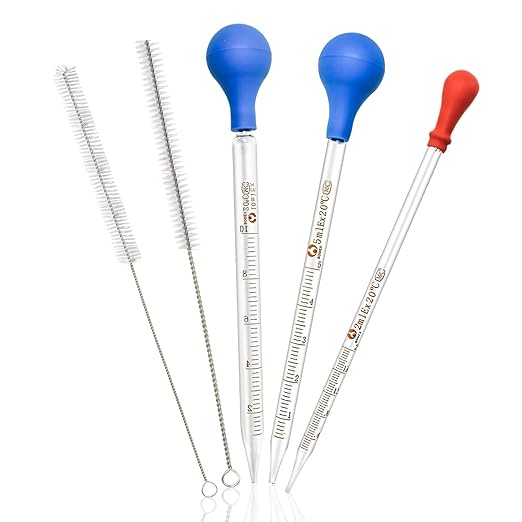 Wandefol 5Pcs Glas Pipetten Dropper Tropfpipette Transfer Pipette ...