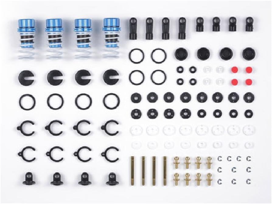 Amazon.com: Tamiya Black Coated TRF Damper Set : Toys & Games
