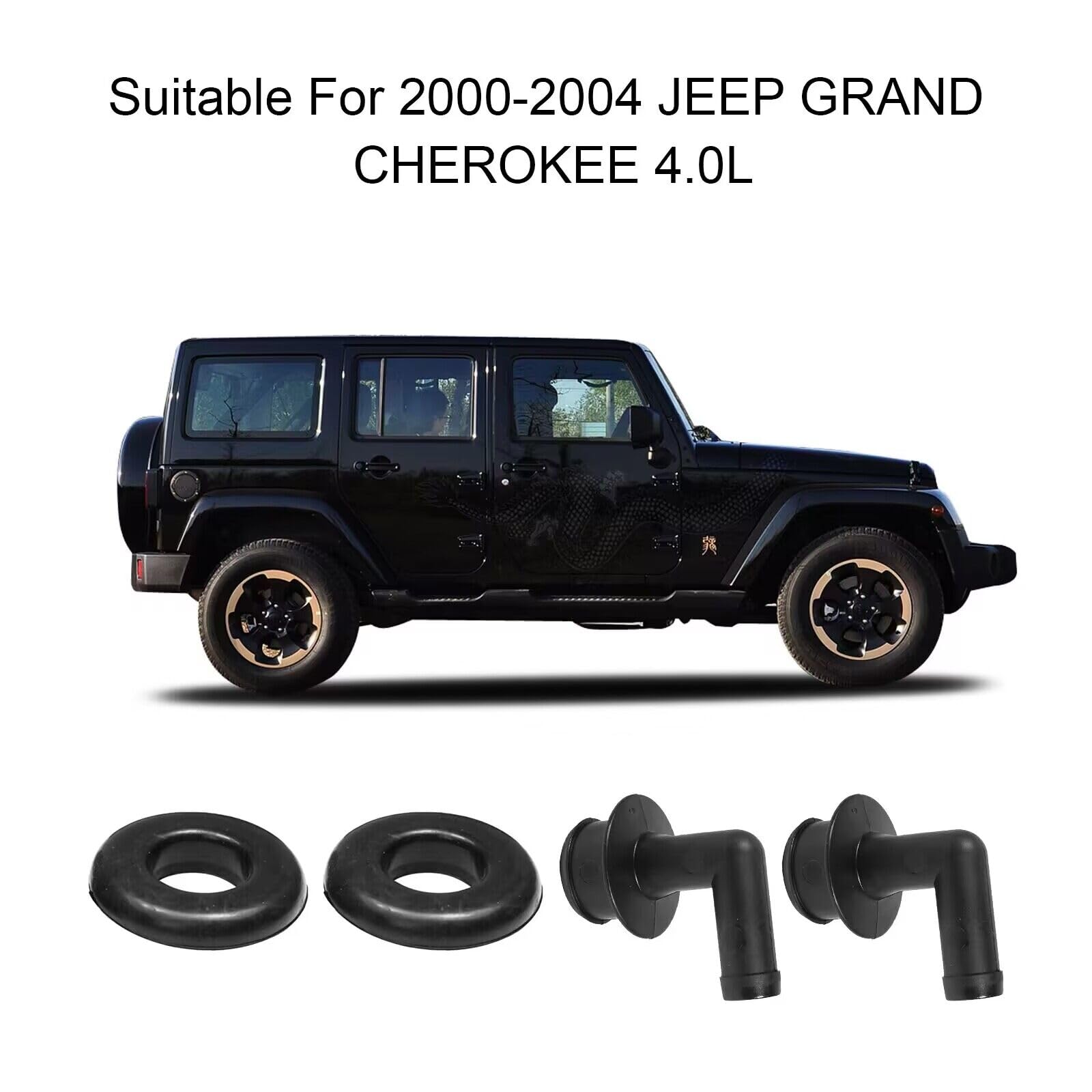 53013360AA Replacement 1 Set PCV CCV Vent Valve Elbows With Grommets ...