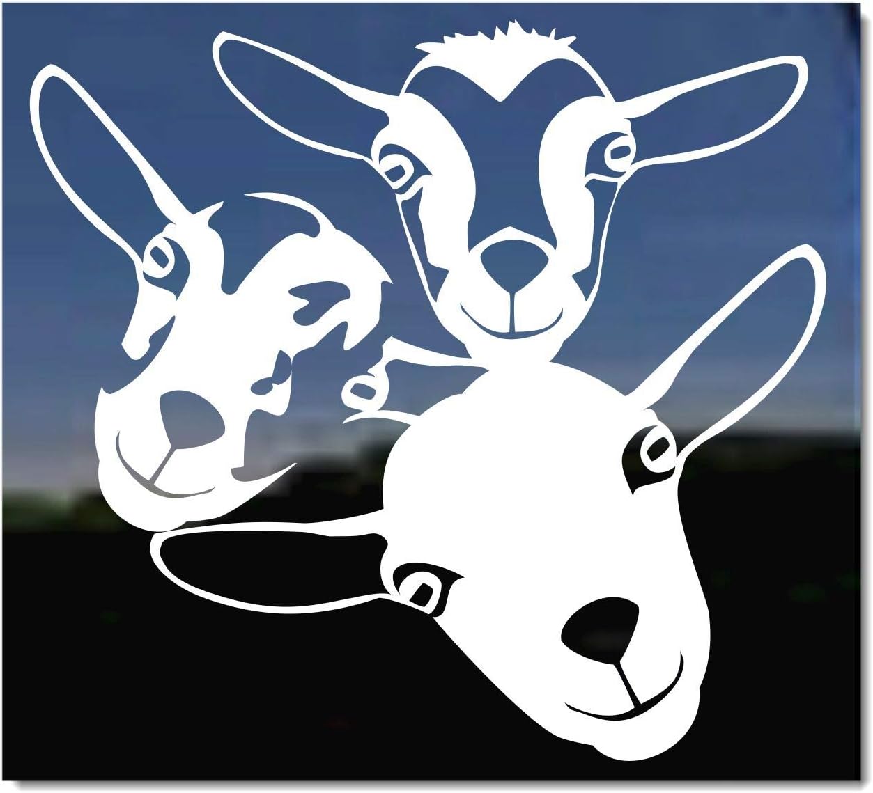 Amazon.com: Nigerian Dwarf Goats | NickerStickers® Vinyl Window Decal ...