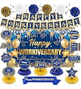 Amazon.com: Happy Work Anniversary Decorations Colorful Happy ...