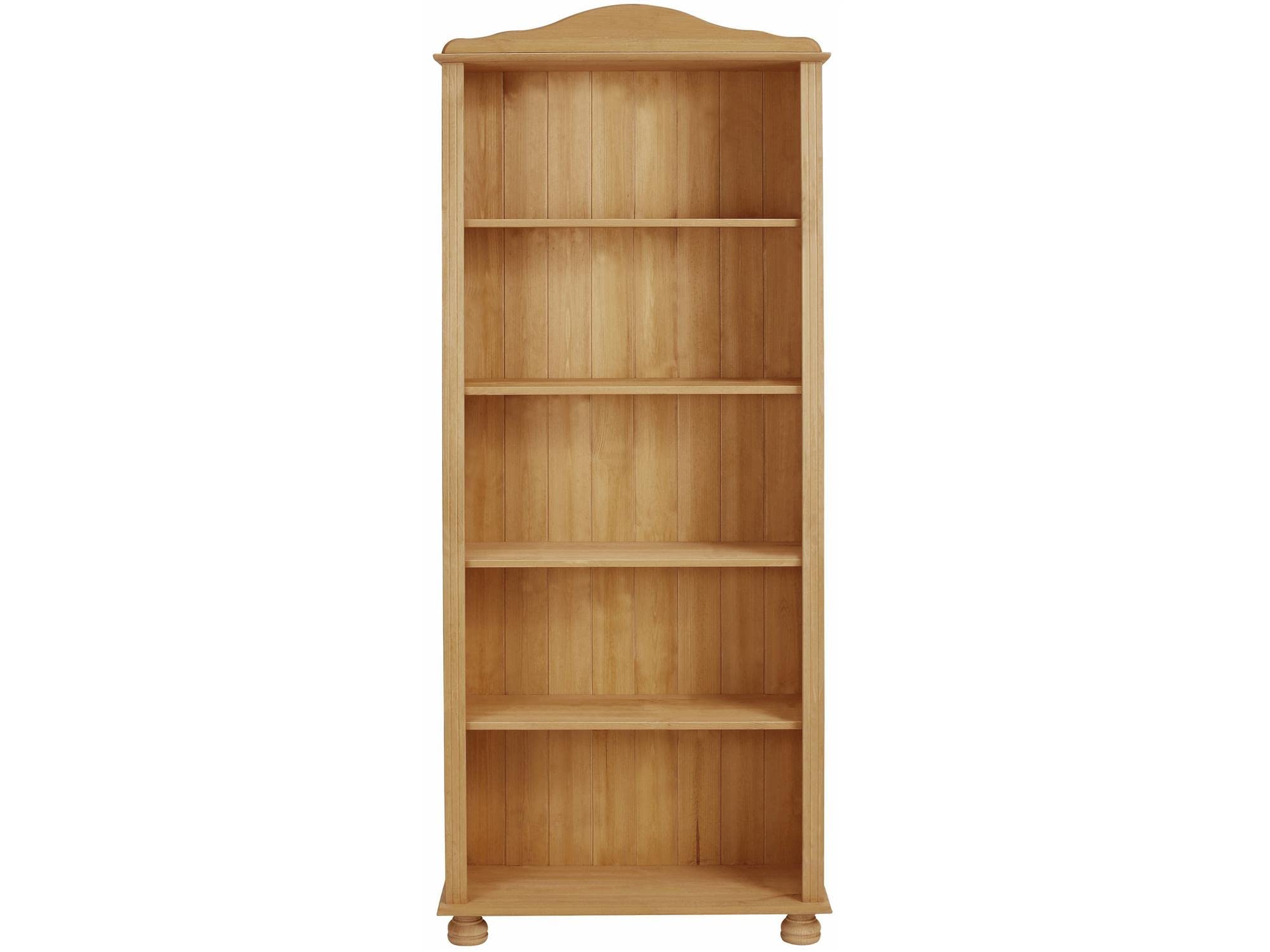 Amazon.com: REALROOMS Chester 5 Shelf Open Bookcase, Stained Brown ...