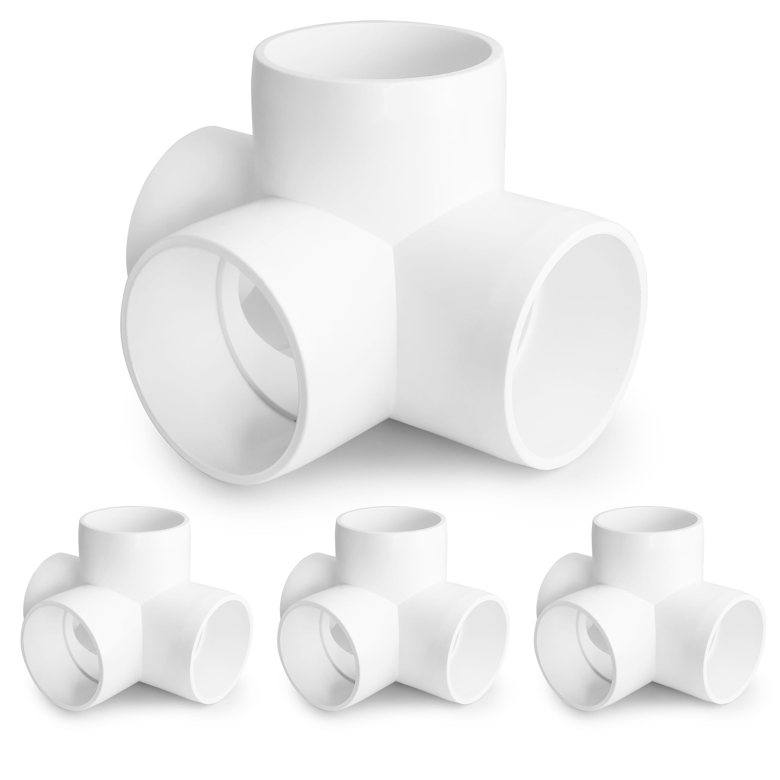 Amazon.com: Zernmiarder 4 Way PVC Pipe Fittings 2 Inch, PVC Elbow ...