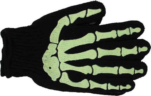 Amazon.com: Skeleton Work Gloves (Glow in the Dark) : Clothing, Shoes ...