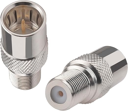 Amazon.com: Coax Quick Connector Quick Push On Male to F Female Adapter ...