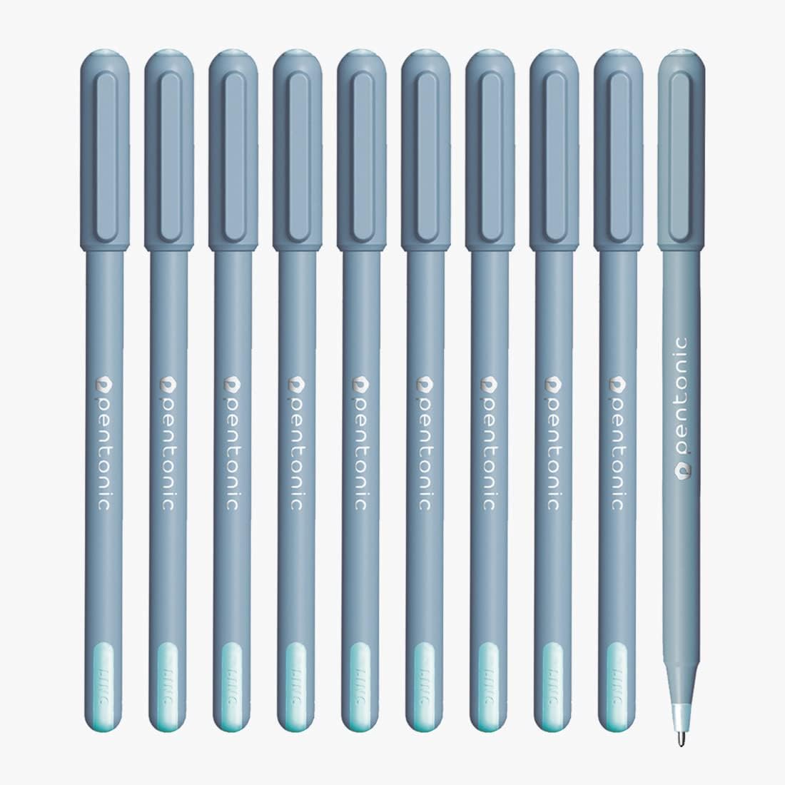 Cello Pinpoint Blue Lightweight Grip Ball Pens, Set of 10 | Best for ...