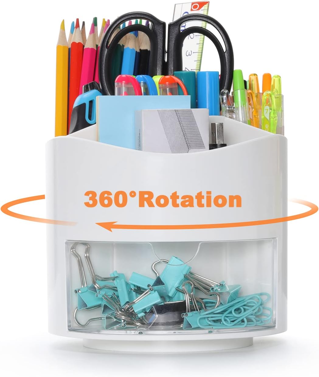 FRETONBA Rotierende Stiftehalter Schreibtisch Organizer, Büro Organizer ...