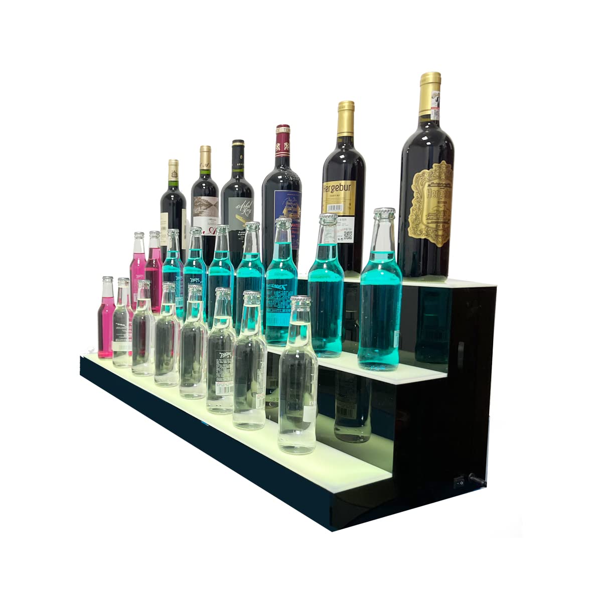 Snapklik.com : YILIKISS 39 Inch 3 Step LED Lighted Liquor Bottle ...