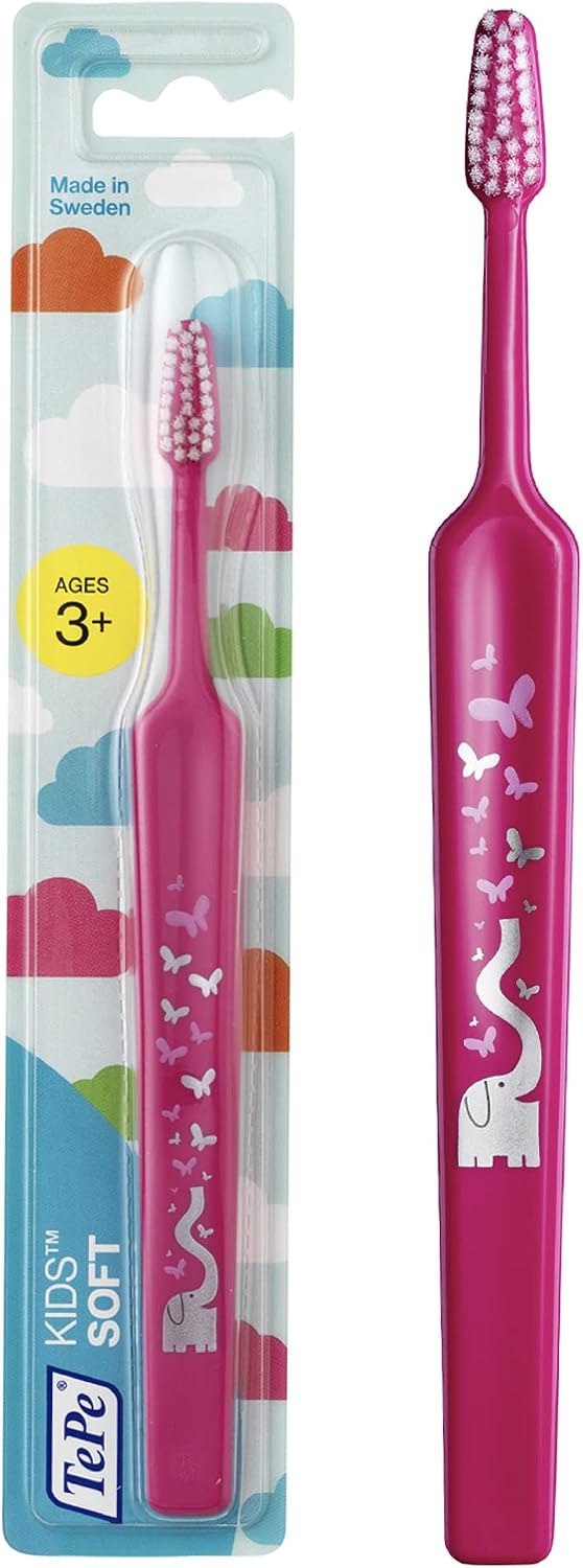 TePe Kids Zoo - Cepillo de dientes suave / Cepillo manual para niños de ...