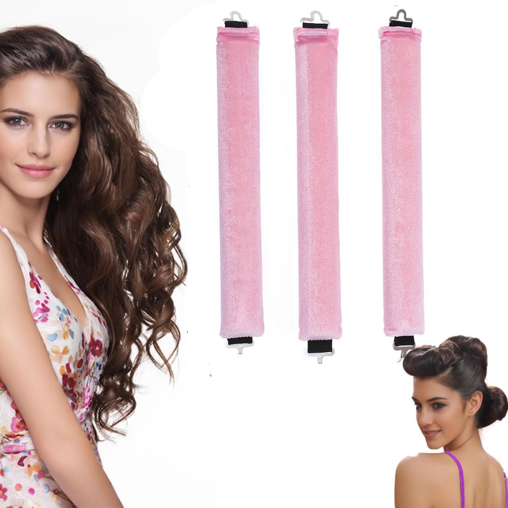 Amazon.com : Heatless Hair Curling Sticks -YiQiYi No Heat Rollers ...