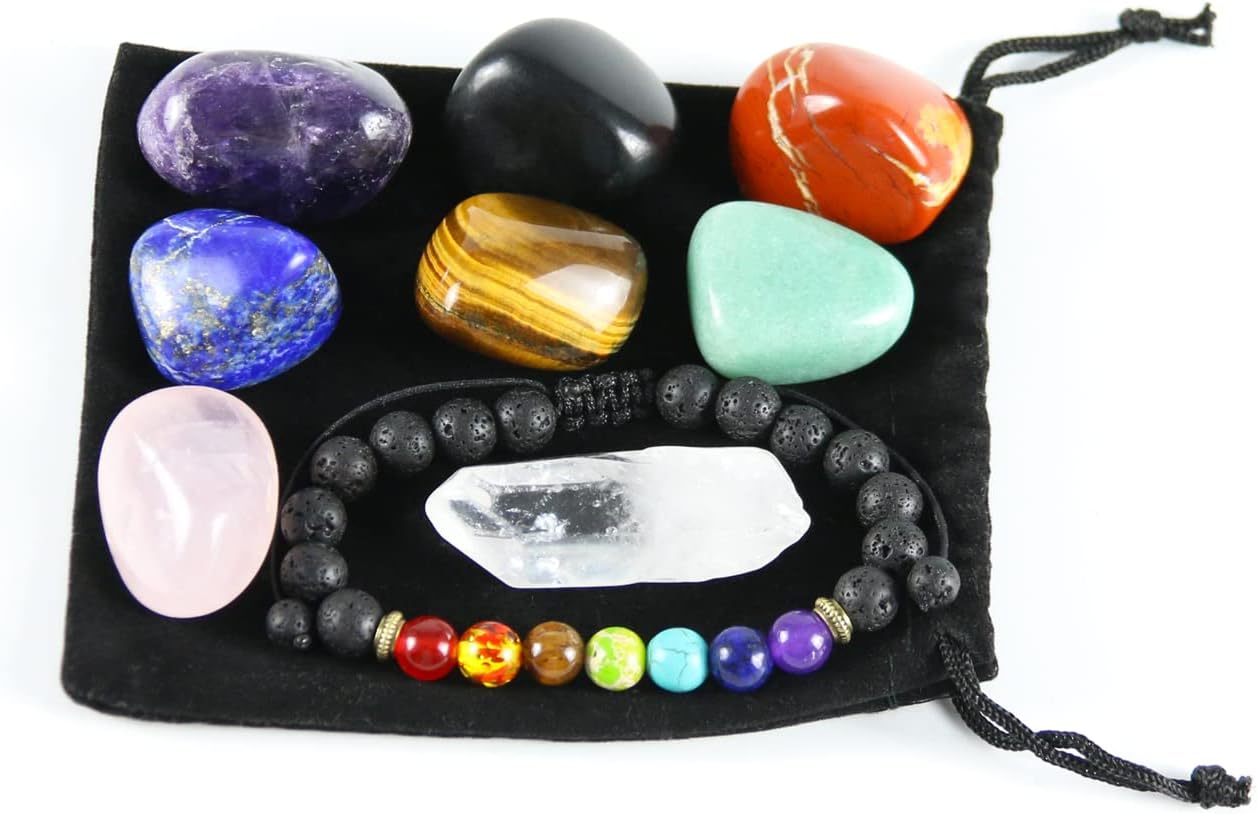 Amazon.com: Chakra Crystals by Woolzies | The Natural Healing Crystals ...