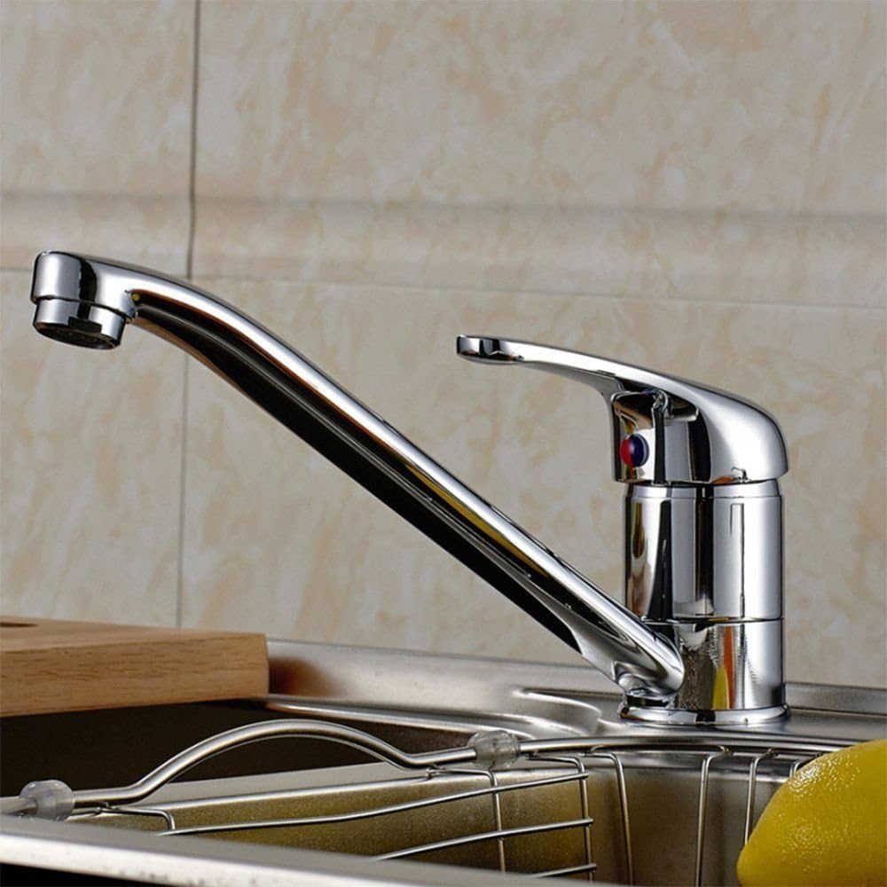 Single Lever Monobloc Kitchen Mixer Tap Chrome – BigaMart