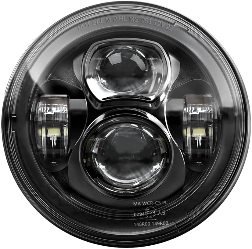 Amazon.com: Tugwuetlwu 7" LED Motorcycle Headlight Compatible With ...