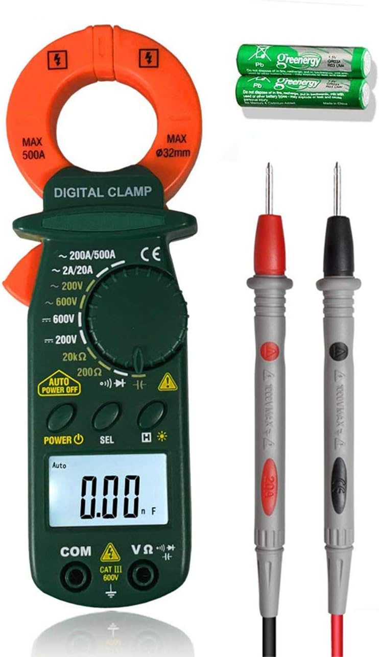 Accuracy Clamp Meter Multimeter with NCV Led Light for AC/DC Current ...