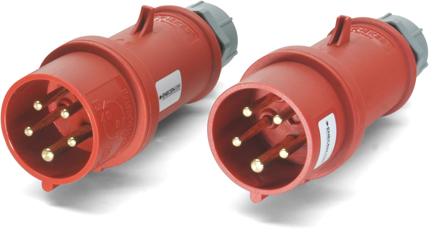 CEE Stecker Set 400V/16A 5p IP44 Standard & mit Phasenwender - Mennekes ...