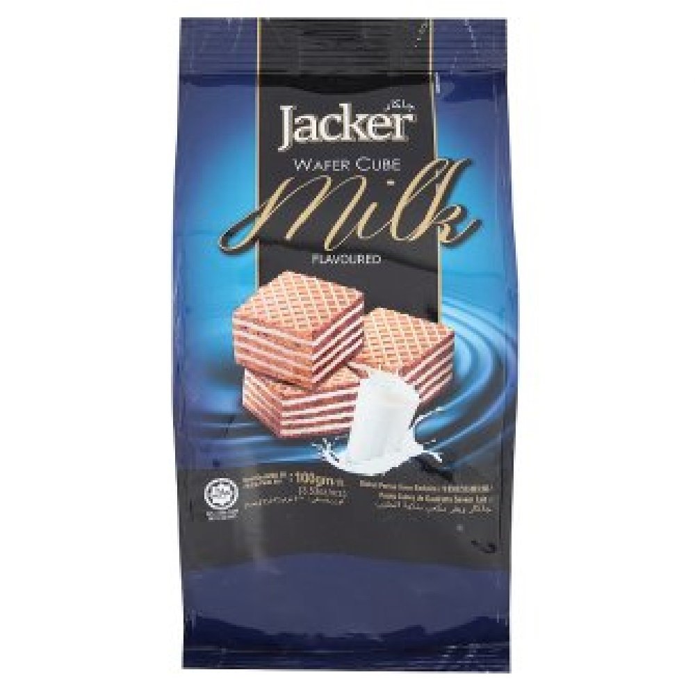 Amazon.com: Jacker Wafer Cube 100g (Milk Flavoured, 9 Packs) : Grocery ...