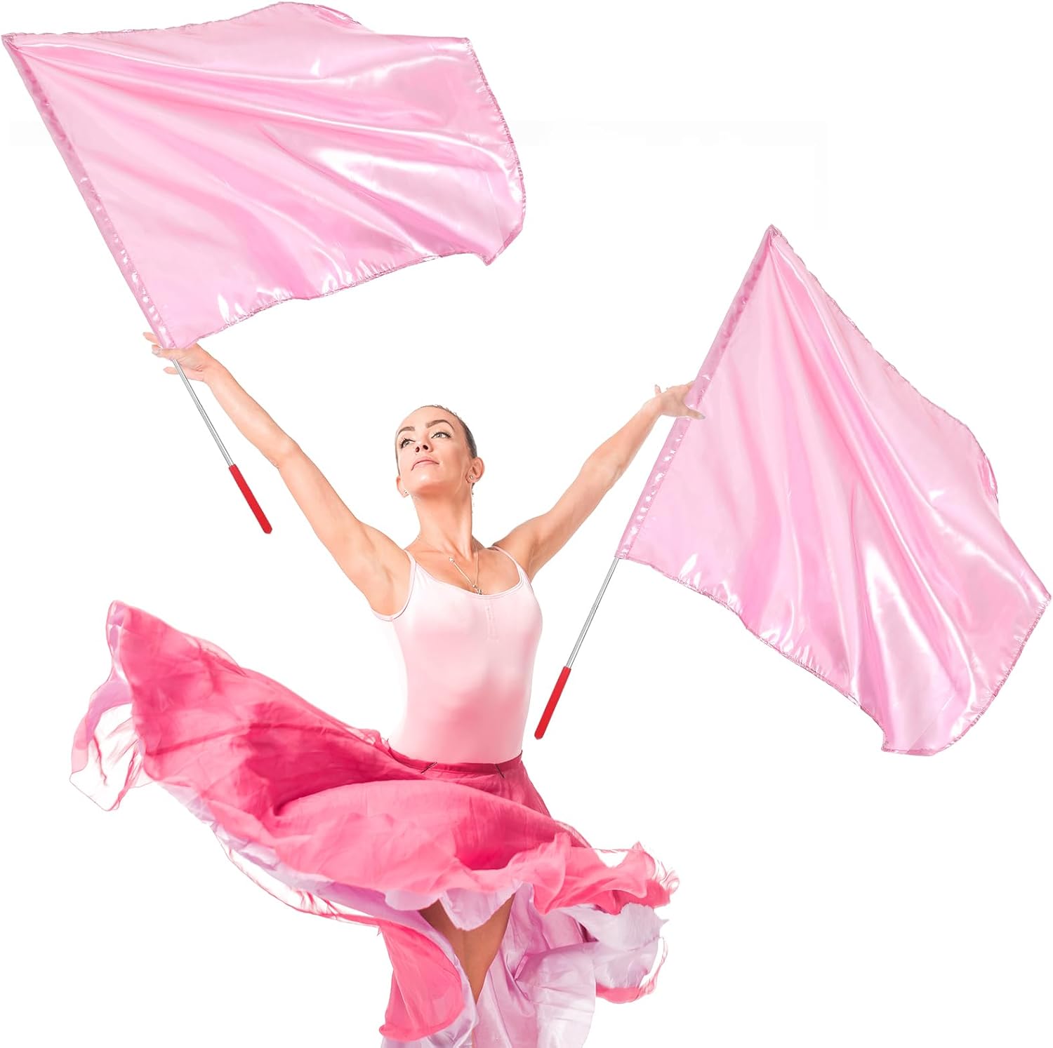 Amazon.com : 2 Pcs Worship Flags,Praise Dance Worship Flex Flags ...