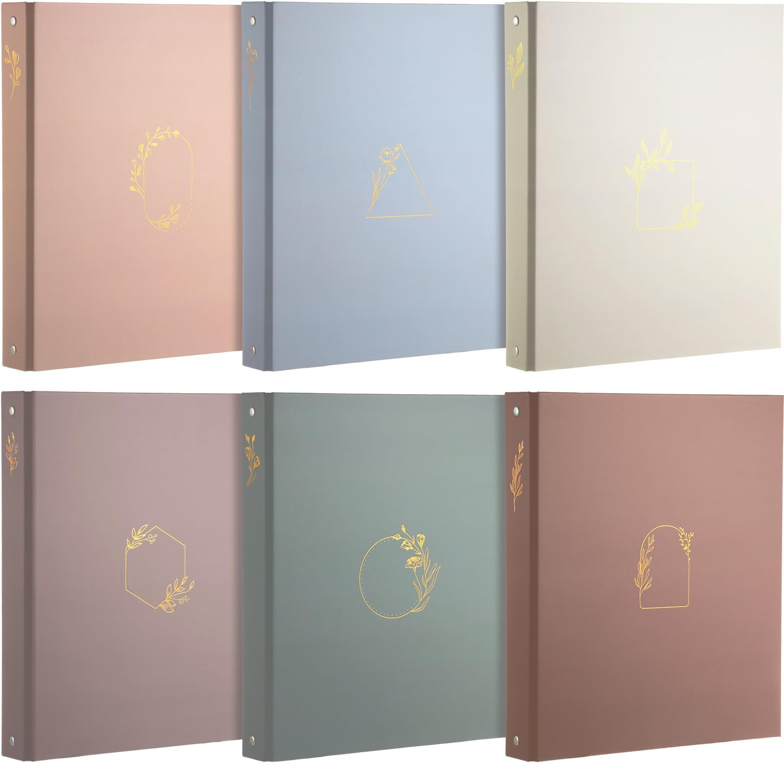 Amazon.com : Aesthetic 3 Ring Binder Set of 2 - Sturdy 1 Inch Binder ...