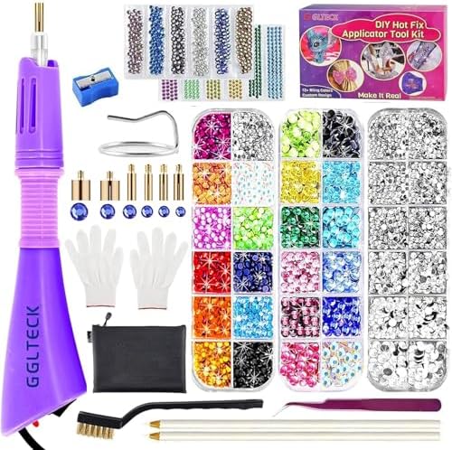 Amazon.com: GGLTECK Hotfix Applicator Rhinestones, DIY Hot Fix ...