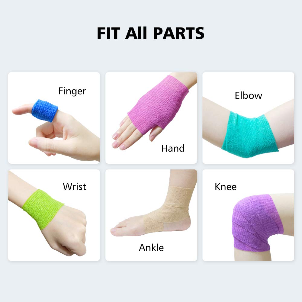 Buy FriCARE Nonwoven Self-Adhesive Bandage, Self-Adherent Cohesive ...