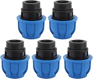 Amazon.com: Pipe Quick Connector, 5pcs PE Plastic Plumbing Coupling Low ...