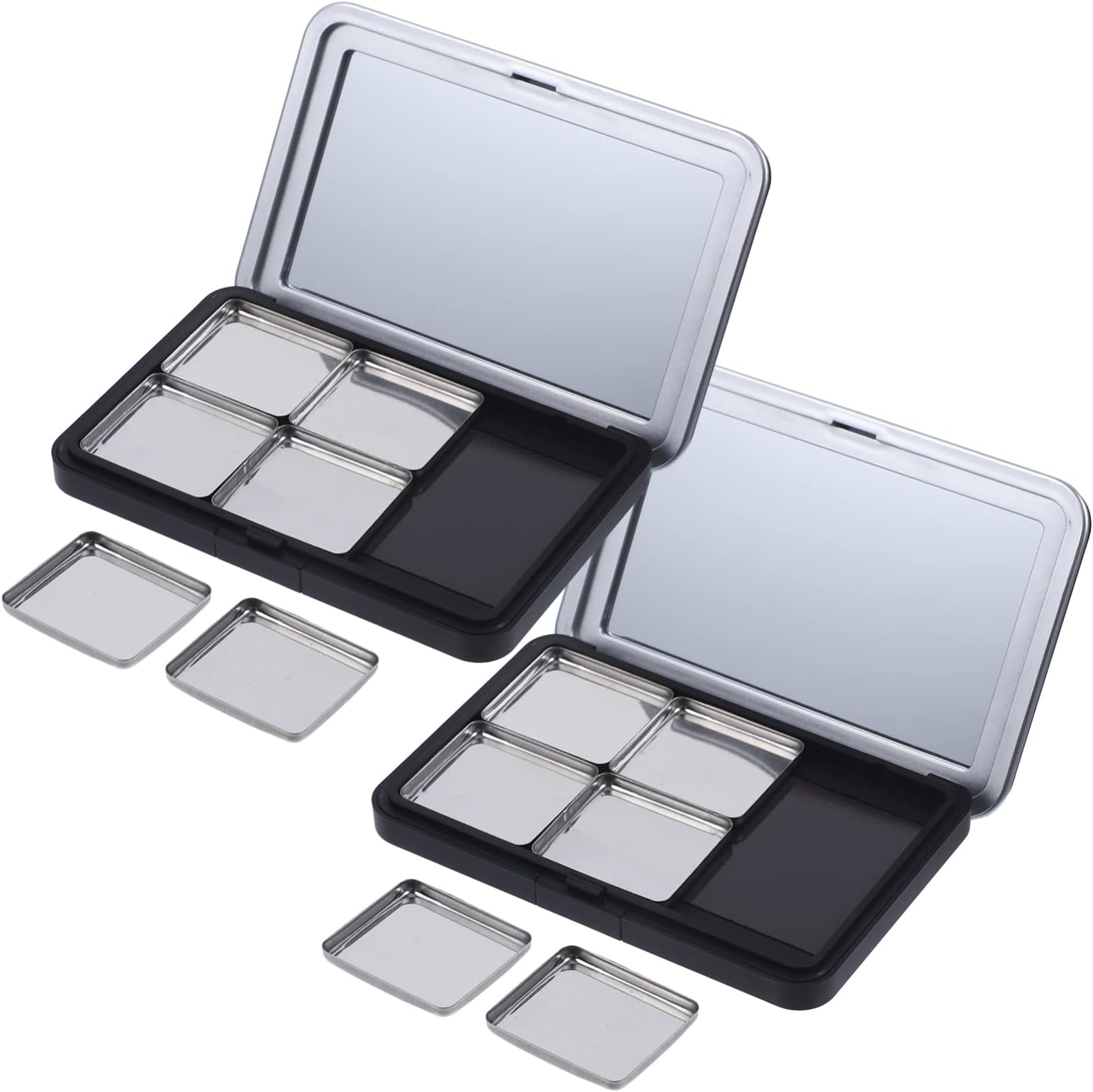 Amazon.com : KALLORY Makeup Pallette 4pcs Magnetic Eyeshadow Makeup ...