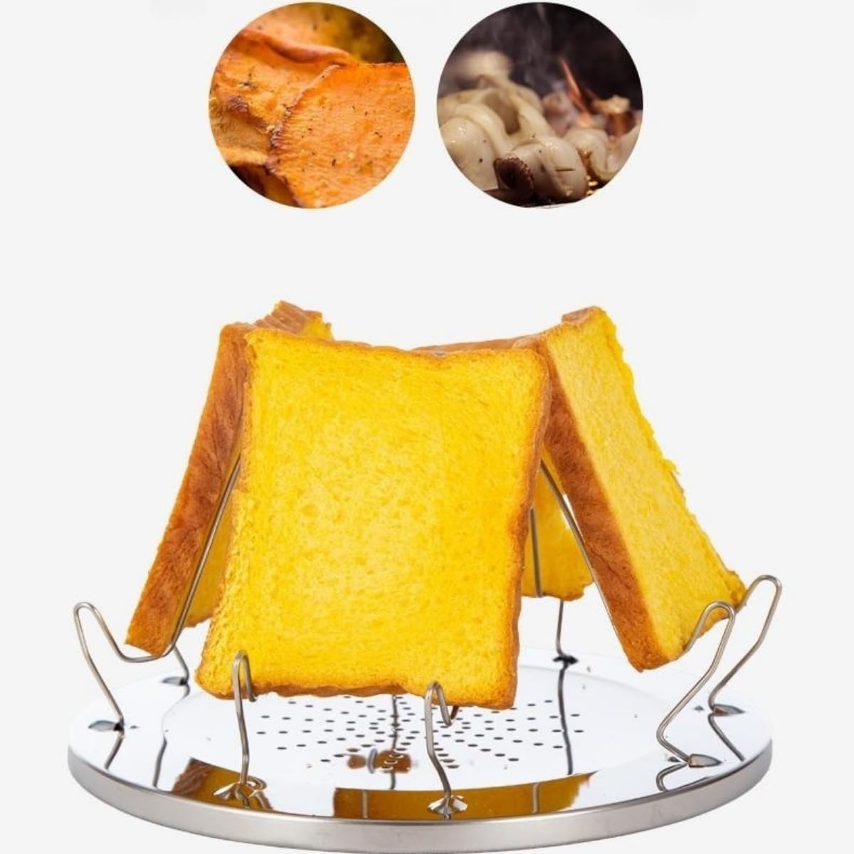 Snapklik.com : Folding Camp Stove Toaster,Portable Backpacking Outdoor ...