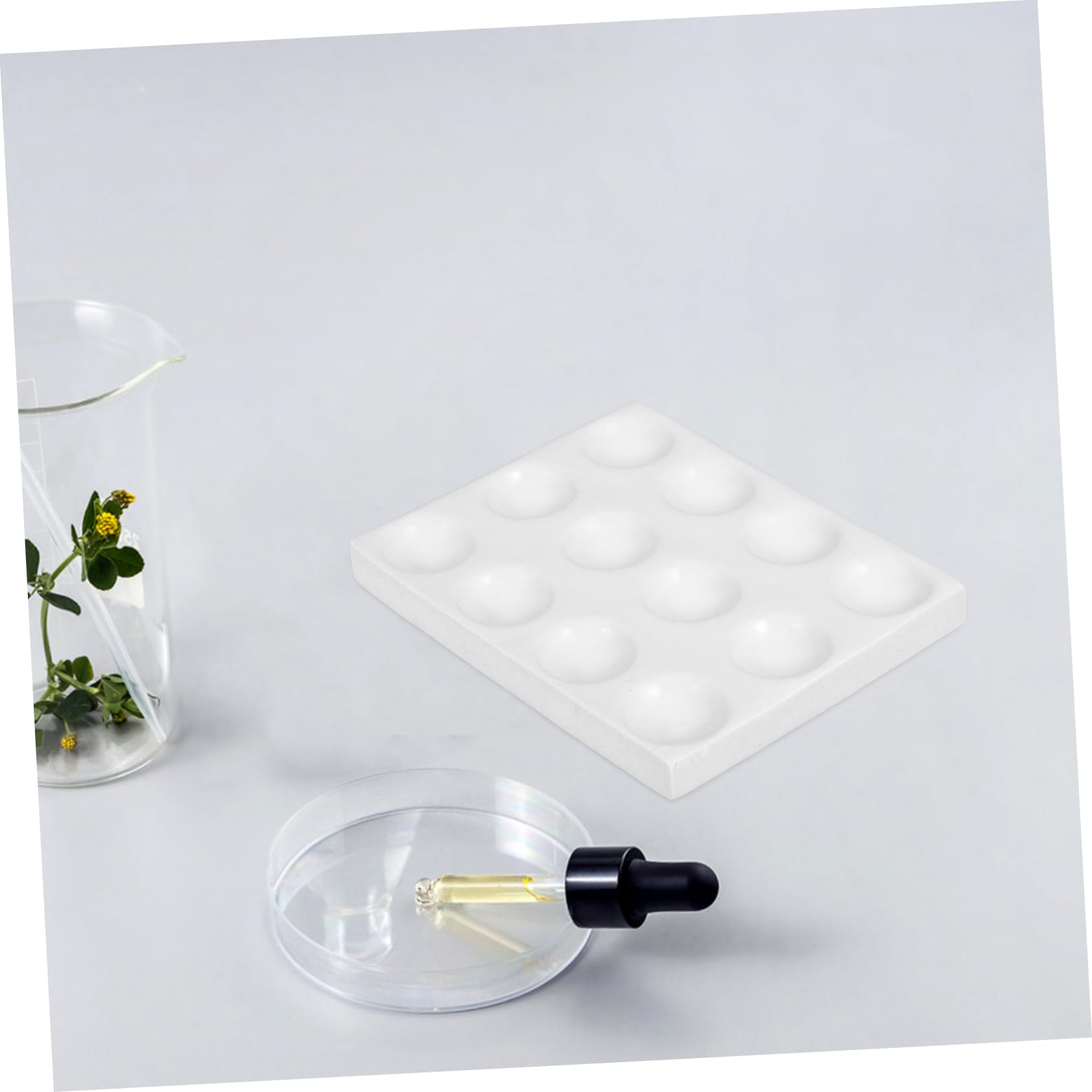Lab Riser Black 6 Holes Laboratory Porcelain Spotting Tile R ...