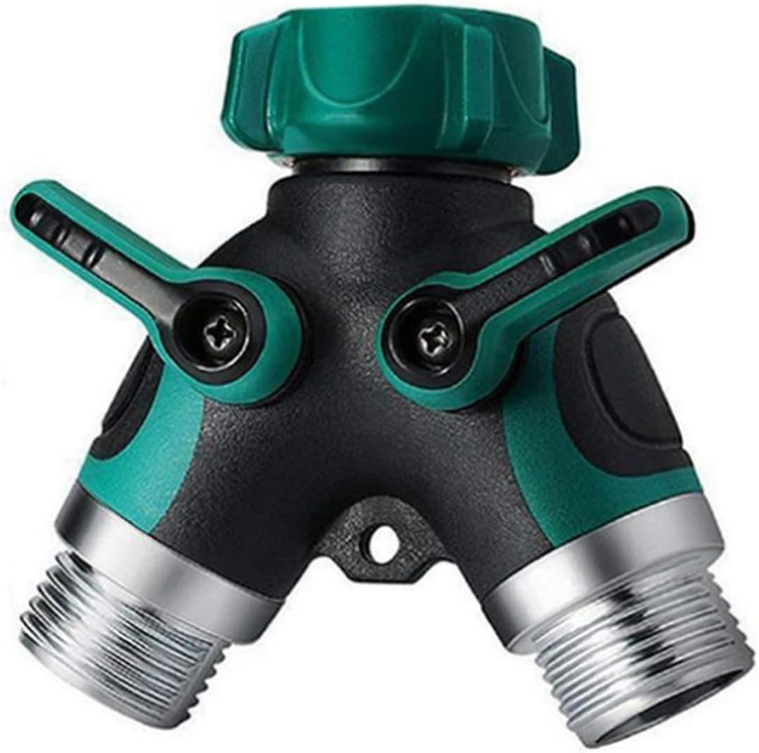 Amazon.com: Garden Water Splitter 2 Way, Garden Y Hose Connector Metal ...