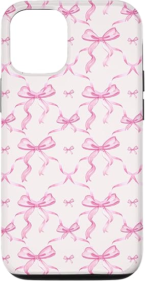 Amazon.com: iPhone 12/12 Pro Aesthetic Pink Ribbons and Bows in ...
