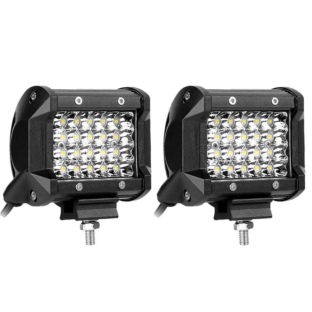 4Inch LED Light Pods - 72W LED Light Bar Spot Flood Work Lights Triple ...
