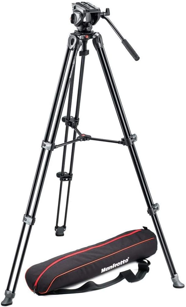 Amazon.com : Manfrotto MVK500AM Lightweight Fluid Video System with ...