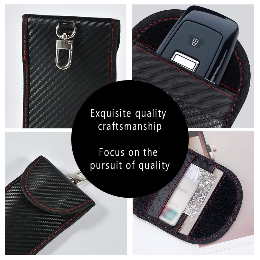 Car Key Anti-theft Bag Mearo 2-Pack Faraday Bags For Key Fobs - RFID ...